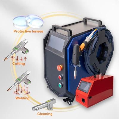 China Air-Cooled 1500W 2000W Laser Welder Laser Welding Machine For Stainless Steel Copper Aluminum for sale