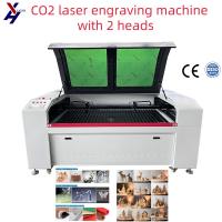 China 1600*1000mm 100W 150W CO2 Laser Cutter with Double Heads 4 Heads for Wood Acrylic Rubber for sale