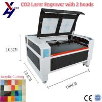 China Double Heads Auto Feeding Laser Engraver and Cutter for Fabric Leather for sale