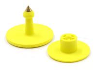 China Animal Tracking Round U Code TPU UHF RFID Tags Labels for sale