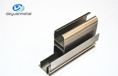 China 5.98 Meter Champagne Aluminum Door Profile Comply With EN755-9 for sale