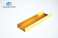 China Golden Polishing Standard Aluminium Extrusion Profile For Official Decoration for sale