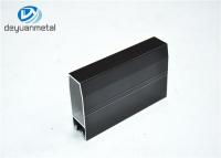China 5.9 Meters Black Aluminium Extrusion Profiles Anodized 10-15um 6063-T6 for sale