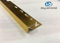 China Logo Punched Aluminium Floor Trim Profiles U Shape GB 5237-2008 Standard for sale