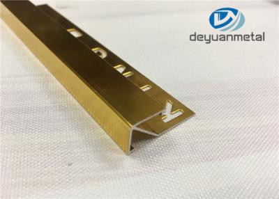 China Logo Punched Aluminium Floor Trim Profiles U Shape GB 5237-2008 Standard for sale