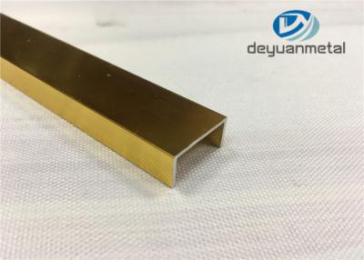 China 6063 6060 6463 T5 T6 T66 Aluminium Floor Trim Profiles +-0.15mm Precision for sale