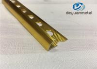 China 10mm 8mm 12mm Height Aluminium Edge Trim Profiles Wear Resistance for sale
