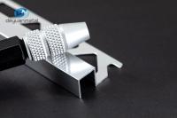 China OEM 6063 Aluminium Tile Trim Chrome Square Edge 8mm 2.5m Length for sale
