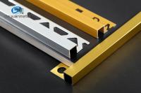 China Anodized Aluminium Edge Trim Profiles With Hole Punched 0.7-2mm Thickness for sale