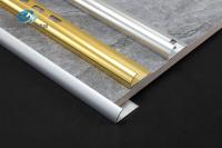 China ODM OEM Aluminium Corner Trim Tile Trim Decorative Polished 18mm Height for sale