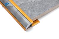 China Round Aluminium Corner Profiles Anodized Surface with PVC marbling for sale