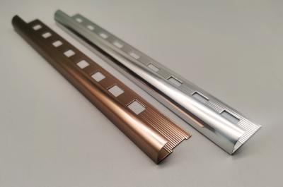 China C Channel Polishing Aluminium Edge Trim Profiles Curved Round Extrusion for sale
