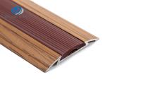 China ODM Aluminium Anti Slip Stair Edge Nosing , Wood Grain Stair Nosing For Carpet for sale