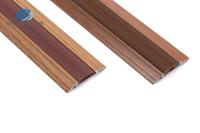 China ODM Aluminium Anti Slip Stair Edge Nosing , Wood Grain Stair Nosing For Carpet for sale