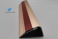 China 33x52mm Aluminium Stair Nosing Edge Trim Anodised With PVC Rubber for sale