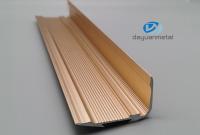 China 33x52mm Aluminium Stair Nosing Edge Trim Anodised With PVC Rubber for sale