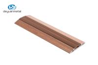 China T6 Aluminium Stair Nosing Edge Trim , Aluminium Wood Effect Stair Edge Nosing for sale