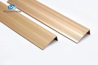 China Quick Installation 2.5m Non Slip Aluminum Stair Nosing For Safety Protection for sale