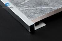 China Decorative Aluminium Carpet Edge Trim 6063Alu Multifeature Anticorrosion 3m for sale