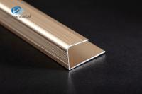 China 6063 Aluminium Floor Edging Trim Strip 1.0mm Thickness SGS Standard Floor Trim for sale