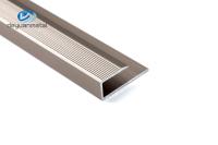 China 6063 Aluminium Floor Edging Trim Strip 1.0mm Thickness SGS Standard Floor Trim for sale