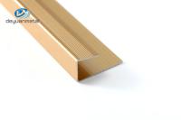China 6063 Aluminium Floor Edging Trim Strip 1.0mm Thickness SGS Standard Floor Trim for sale