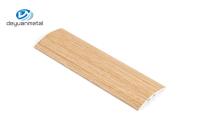 China Wood Grain 6063 Aluminium Floor Edge Trim For Threshold Decoration for sale