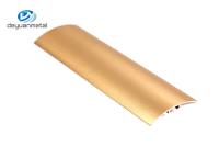 China Custom Size Aluminium Flooring Profiles Gold Color Anodized Surface Treatment for sale