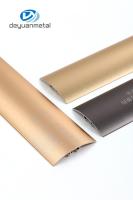 China Custom Size Aluminium Flooring Profiles Gold Color Anodized Surface Treatment for sale