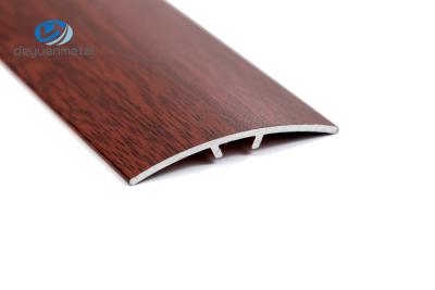 China 6063 Aluminium Tile Trim Wood Grain 45mm 50mm Height for sale