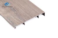 China 6063 Aluminum Skirting Trim Nontoxic Fire Retardant Antiaging Wood Grain Powder Coating for sale