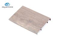 China 6063 Aluminum Skirting Trim Nontoxic Fire Retardant Antiaging Wood Grain Powder Coating for sale