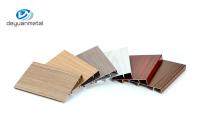 China 6063 Aluminum Skirting Trim Nontoxic Fire Retardant Antiaging Wood Grain Powder Coating for sale