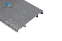 China Black Anodised Aluminium Skirting T6 Temper Water Resistant For Kitchen Cabinet Treament Brushed for sale