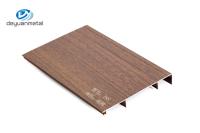 China 100mm Aluminium Skirting , 1.2mm  Aluminium Kitchen Skirting Electrophoresis powder coating wood grain for sale