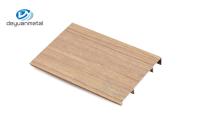 China 100mm Aluminium Skirting , 1.2mm  Aluminium Kitchen Skirting Electrophoresis powder coating wood grain for sale