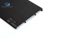 China Brushed Aluminium Skirting Trim 6063 Aluminium Floor Skirting Surface Treament Brushed Bright Black Color for sale
