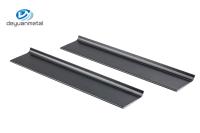 China Commercial Aluminum Skirting Board Multiapplication 80mm Height Black Color for sale