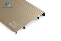 China T5 Aluminium Skirting Board 6063 Floor Skirting Surface Treament Brushed Bright Black Color for sale