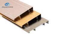 China T5 Aluminium Skirting Board 6063 Floor Skirting Surface Treament Brushed Bright Black Color for sale