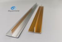 China 6063 Aluminum T Shape Profile, T Track Aluminium Extrusion 0.8-1.2mm Thickness Transition Trim for sale