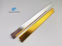 China 6063 Aluminum T Shape Profile, T Track Aluminium Extrusion 0.8-1.2mm Thickness Transition Trim for sale
