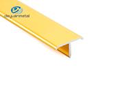 China 4mm Aluminum T Profiles , T6 T Shaped Aluminum Extrusion GB Approved Bright Color for sale