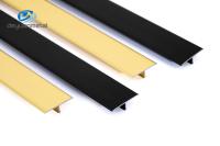 China 6063 Aluminum T Profiles 4mm Height 5--20μM Anodized Black Color for sale