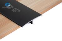 China Transition Trim T Slot Aluminum Extrusion Profile 4mm Height 205Mpa Tensile with curve black color for sale