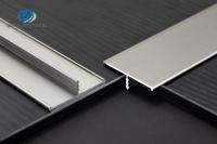 China Extruded Aluminum T Profiles 2.5m Length Shiny Rose Gold Electrophoresis Brushed for sale