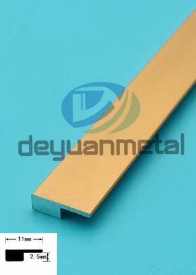 China 11mm Width 6063 Aluminum T Profiles Transition Strips for sale