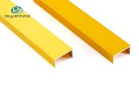 China T5 6063 Aluminium U Section Extrusion Anodized Surface 2.5m Length for sale