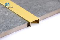 China Anodized Aluminum U Profile Channel 0.8-1.2mm Thickness 6063 Alu Material Gold Color for sale