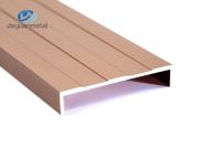 China Golden Anodised Aluminium U Channel , GB U Section Aluminium Extrusion for sale